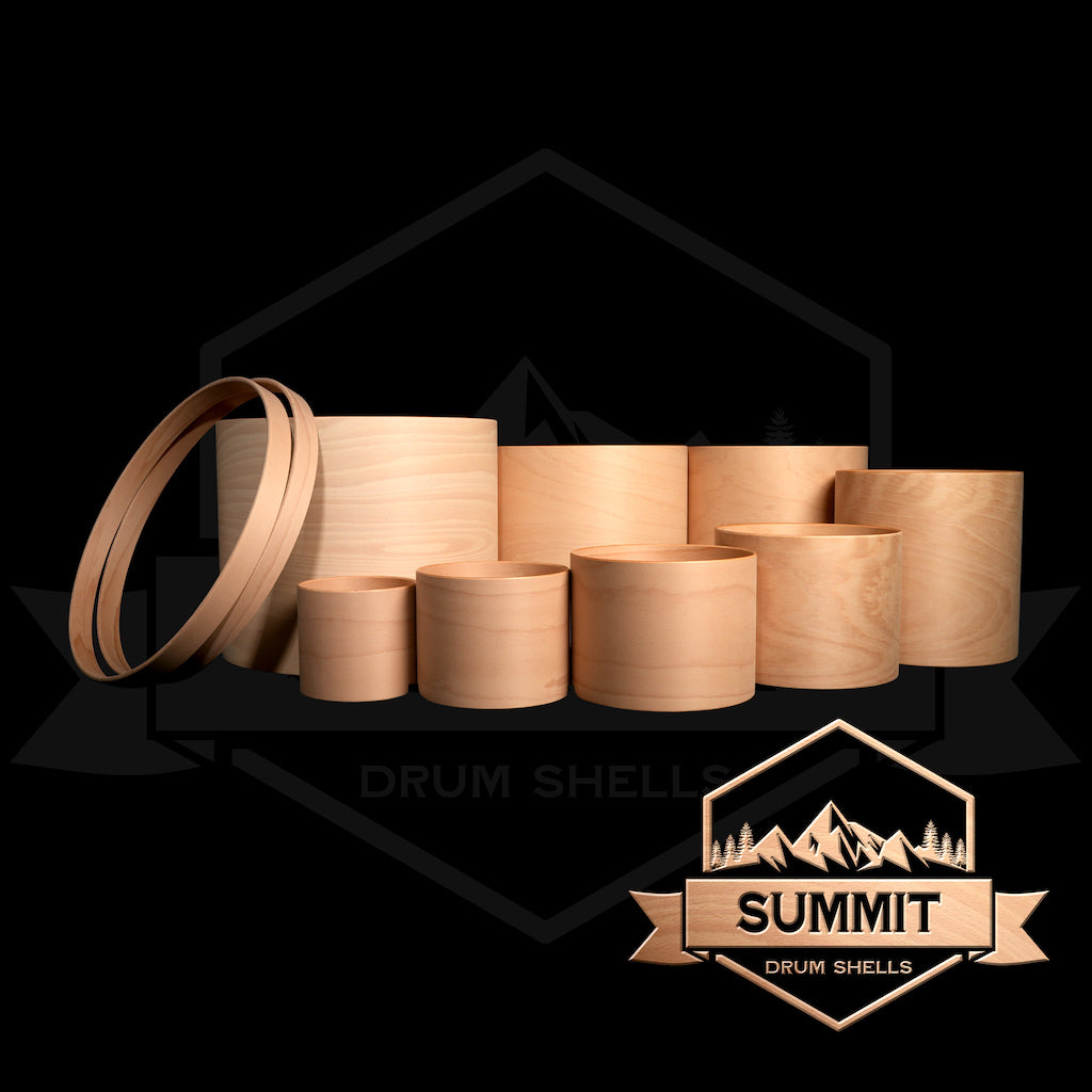 Summit Drum Shells - Beech Sizes 8 - 22''