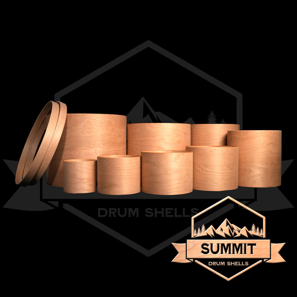 Summit Drum Shells - Cherry Sizes 8 - 22''