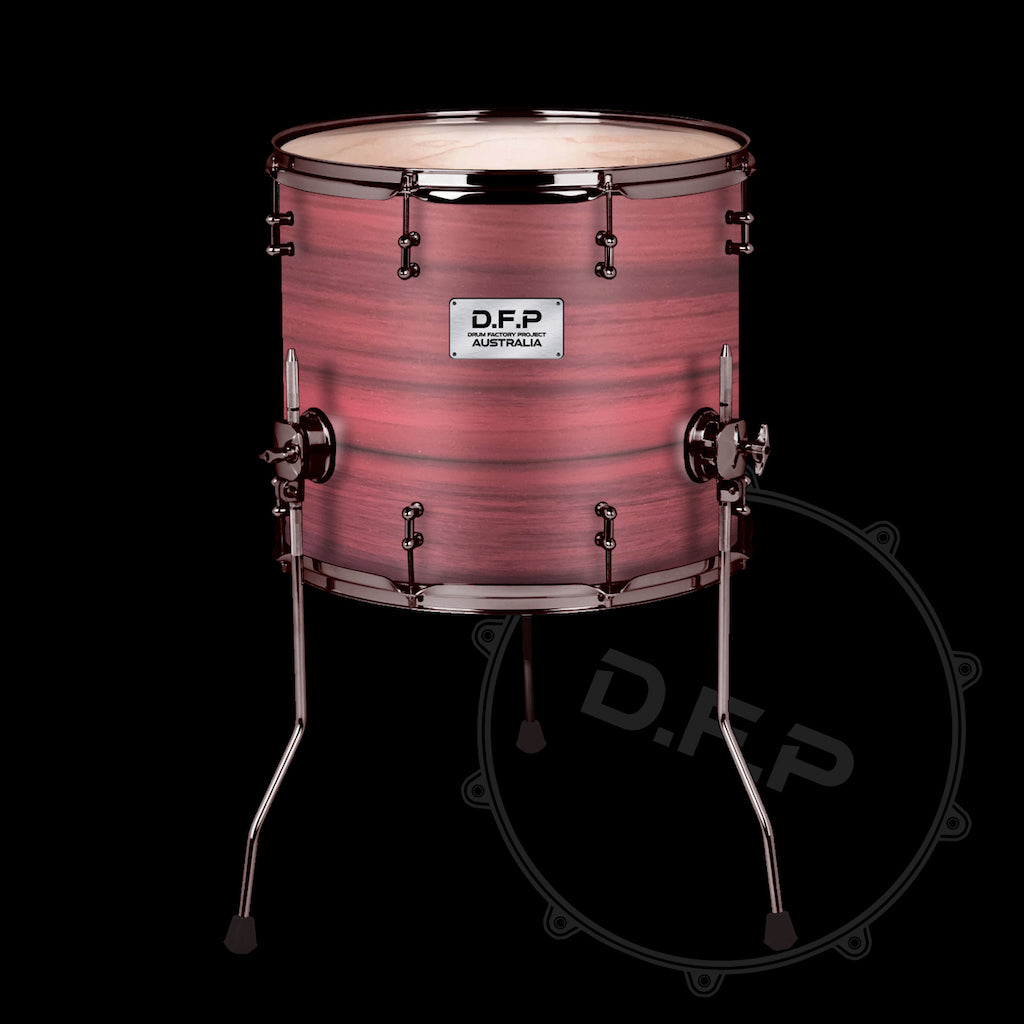 DFP Drum Wrap - Red Wood Grain